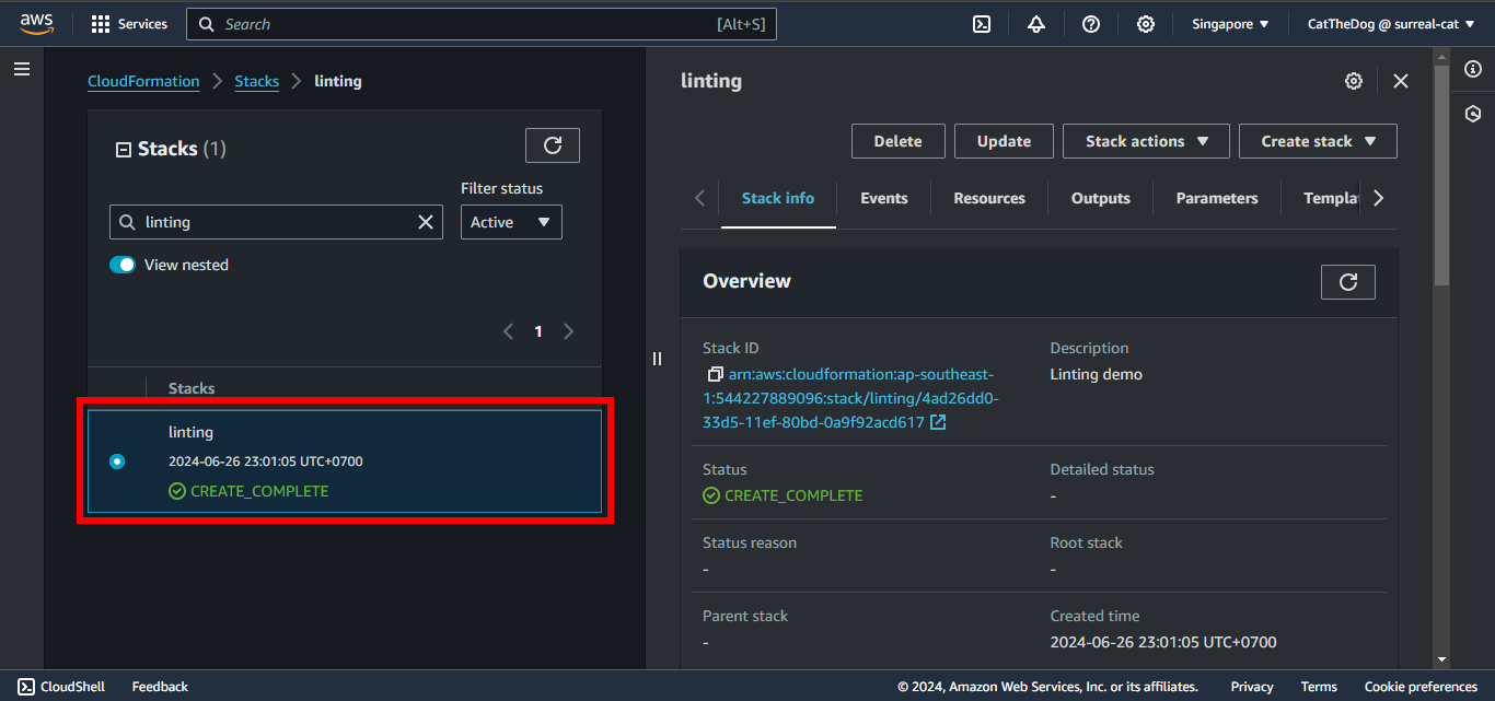 Linting :: Infrastructure as Code: Introduction to CloudFormation